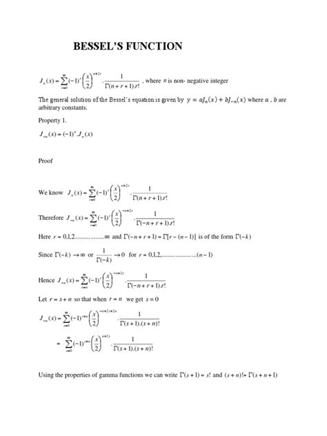 Image result for Bessel Function Explained