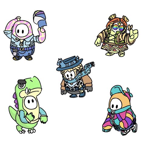 Image result for Fall Guys Drawing