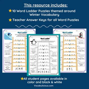 Image result for Winter Wear Word Ladder