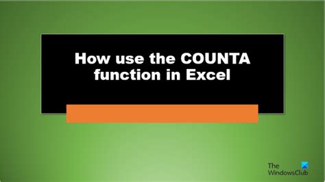 Image result for How to Use Counta Function Excel