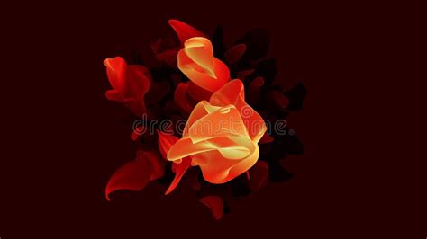 Cloth Material Texture Fire Flowing Animation Background Stock Footage ...