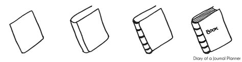 Image result for How to Draw a Simple Book
