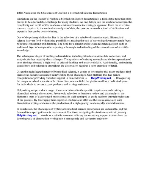 Image result for Biomedical Science Dissertation Examples UK