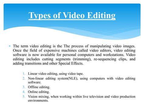Image result for Video Editing Tutorial for Beginners PPT