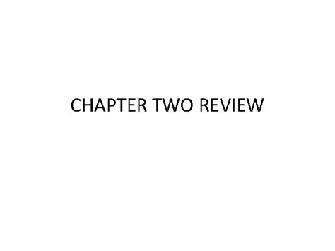Image result for Chapter Two-Part One Explained