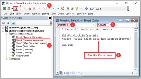 Image result for Excel VBA Code to Refresh Screen