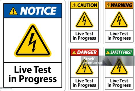 Image result for Live Test Sign