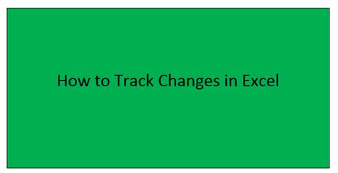 Image result for Excel 2010 Track Changes Tutorial