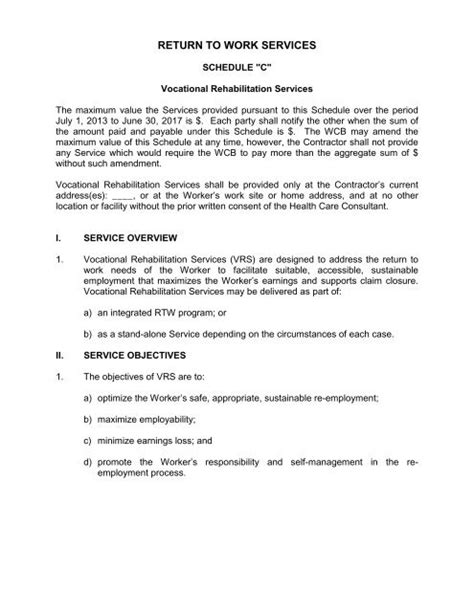 Image result for Return to Work Workers Compensation Program