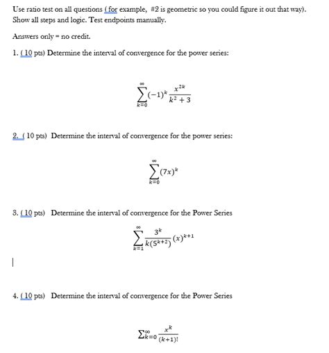 Image result for Ratio Test Example Problem