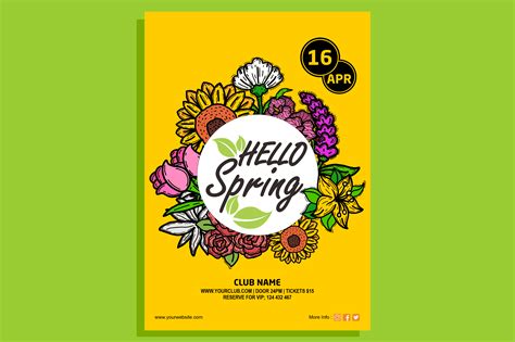 Image result for Hello Spring Poster Design