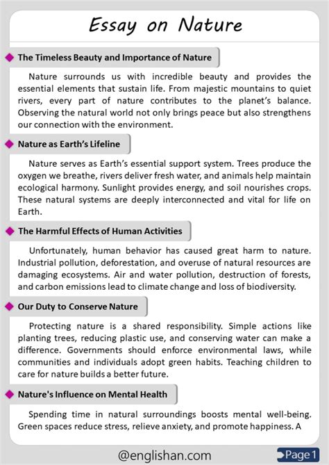 Image result for Descriptive Essay Example About Nature