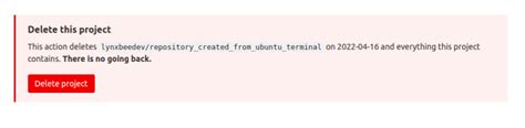 Image result for GitLab Delete Project
