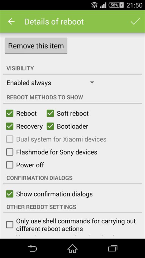 Image result for Android Old Power Options