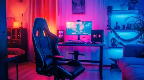 Image result for Neon Computer Room