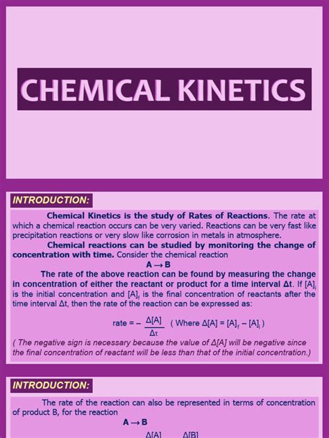 Image result for Chemical Kinetics Examples