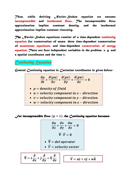 Image result for Navier-Stokes Equation Example