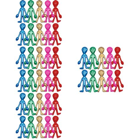 80 Pcs Elastic Alien Girl Toys Alien Toys Sensory Toys Space Party ...