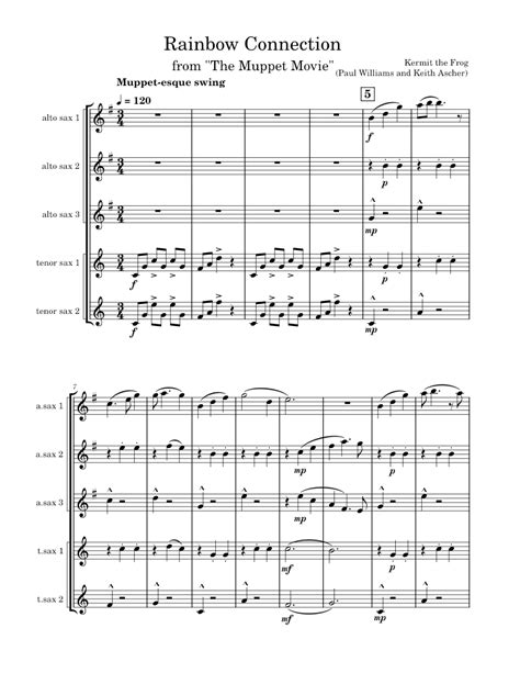 Image result for Rainbow Connection Alto Sax