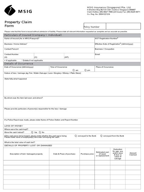 Image result for Intact Insurance Property Claim Form