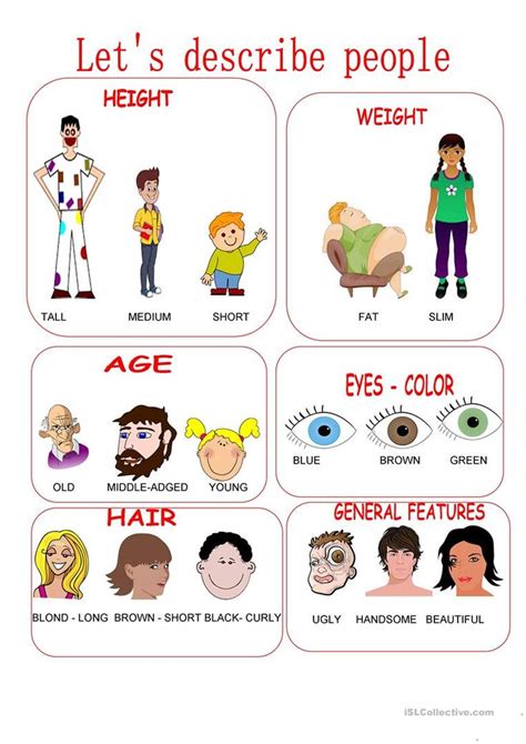 Image result for Example Description of a Person