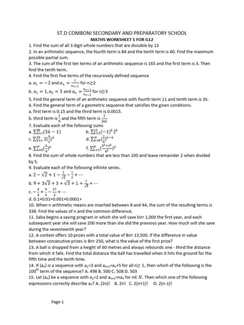 Image result for Math Homework GD 12 Worksheet