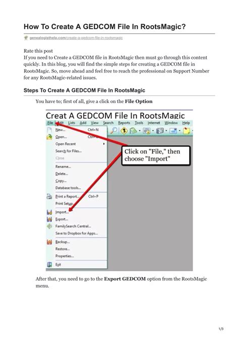 Image result for Create a GEDCOM File