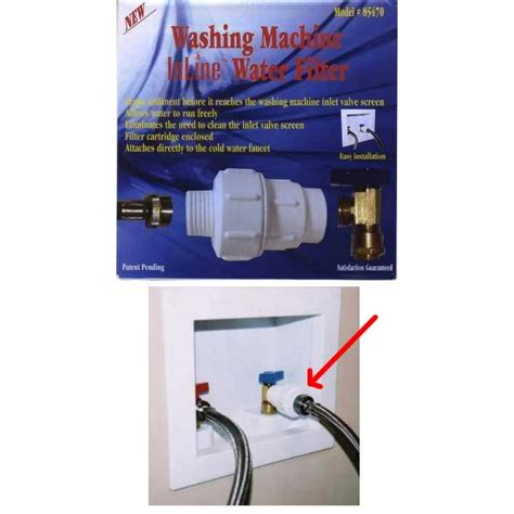 Image result for Washing Machine Inline Water Filter