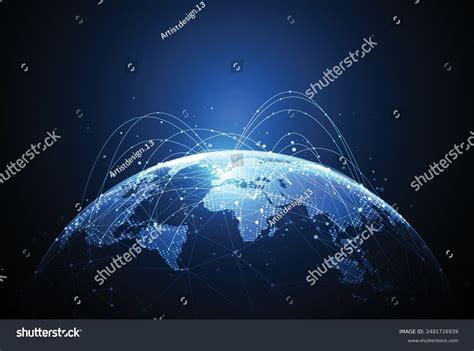Image result for Global Network Connection World Map
