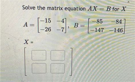 Image result for Matrix Equation Example