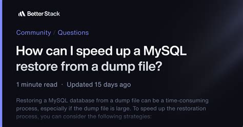 Image result for MySQL How to Import Dump File