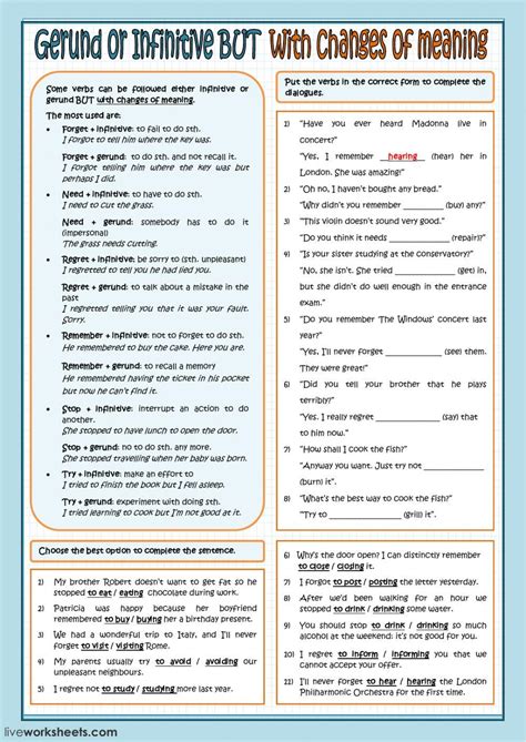 Image result for To-Infinitive Exercise