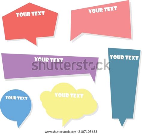 Cool Text Box Design Suitable Editing Stock Vector (Royalty Free ...