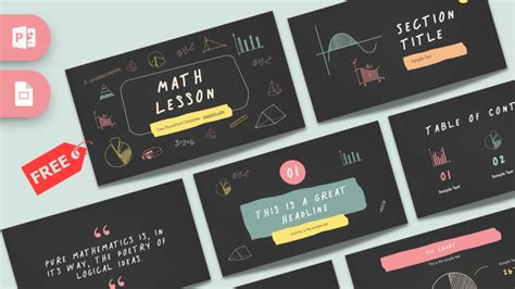 Math Lesson PowerPoint Template - Prezentr Templates