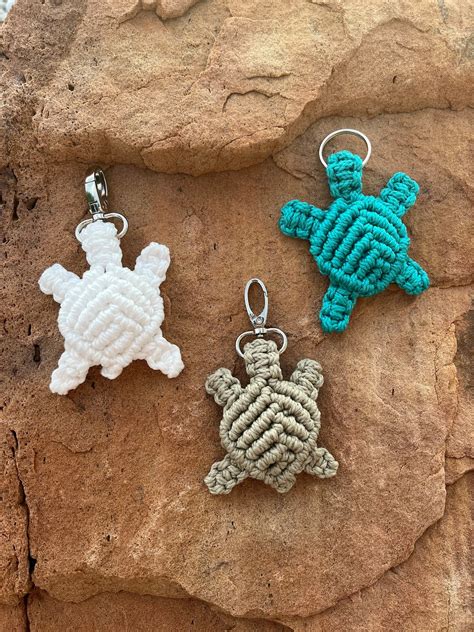 Image result for Macrame Turtle Keychain