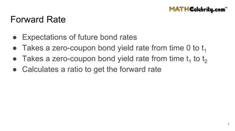 Image result for Forward Rate Formula