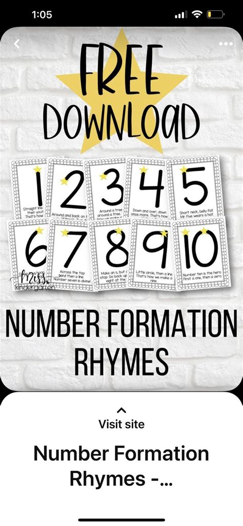 Image result for Number Formation Song EYFS