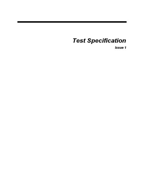 Image result for Test Procedure Specification