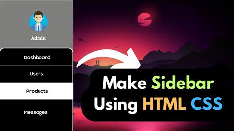 Image result for How to Make a Sidebar HTML