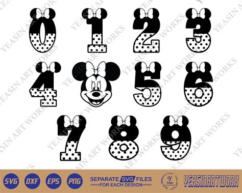 Image result for Minnie Mouse Numbers