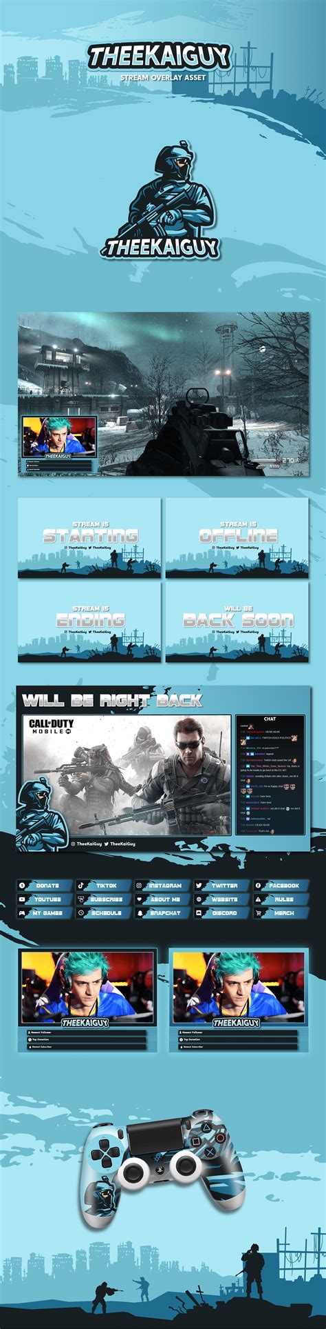 Image result for Free Cod Stream Starting Overlay