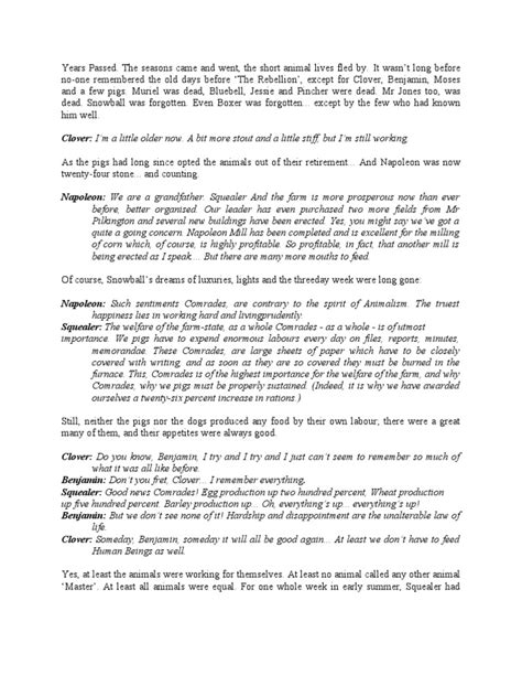 Image result for Animal Farm Script