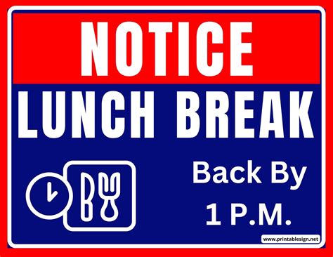 Image result for Program Break Sign