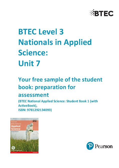 Image result for BTEC Applied Science Levels Overview