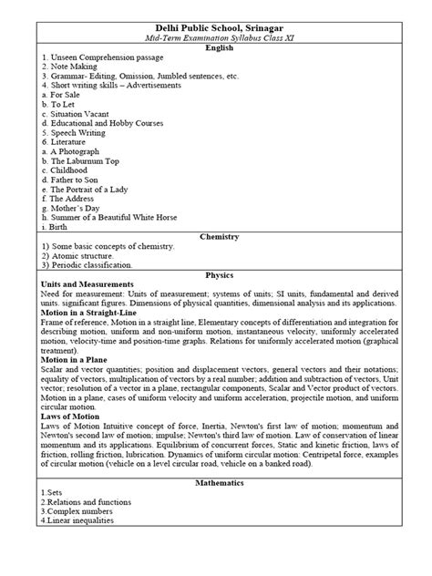 Image result for Class 11th Syllabus