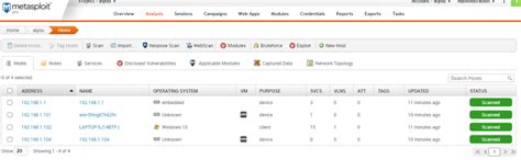 Image result for Metasploit Pro GUI