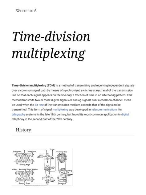 Image result for Time Division Multiplexing Examples