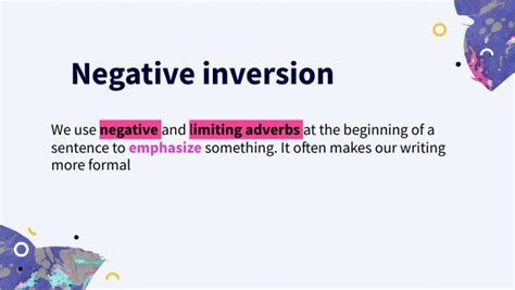 Image result for Negative Inversion Examples