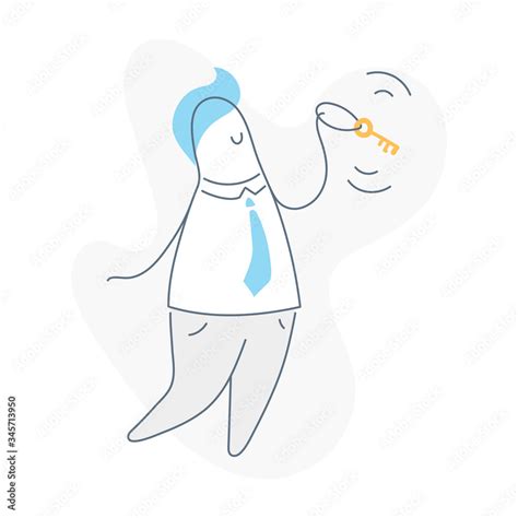 Image result for Man Finding Key Cartoon