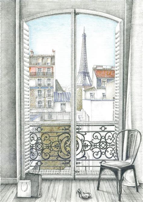 Image result for View From a Window Drawing